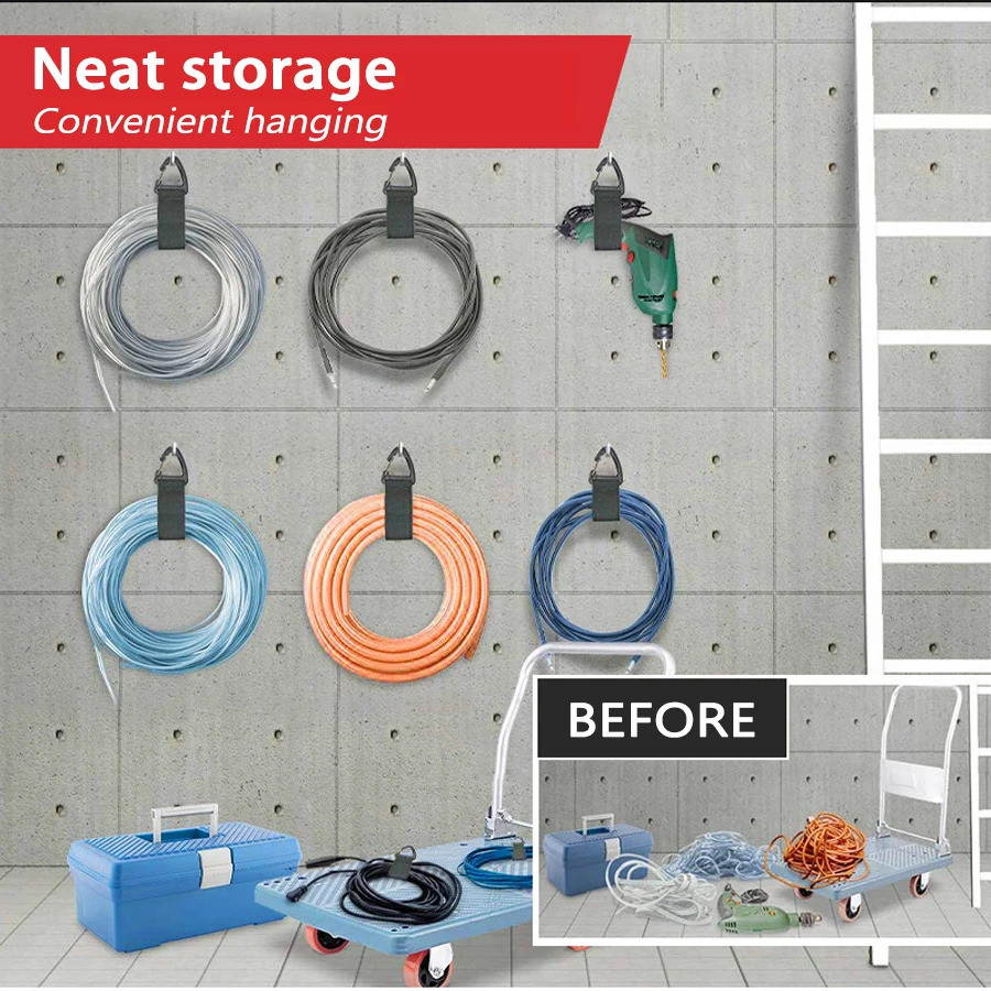 3PCS Cord Organizer Holder with Triangle Buckle Wire Manager Power Cord ...