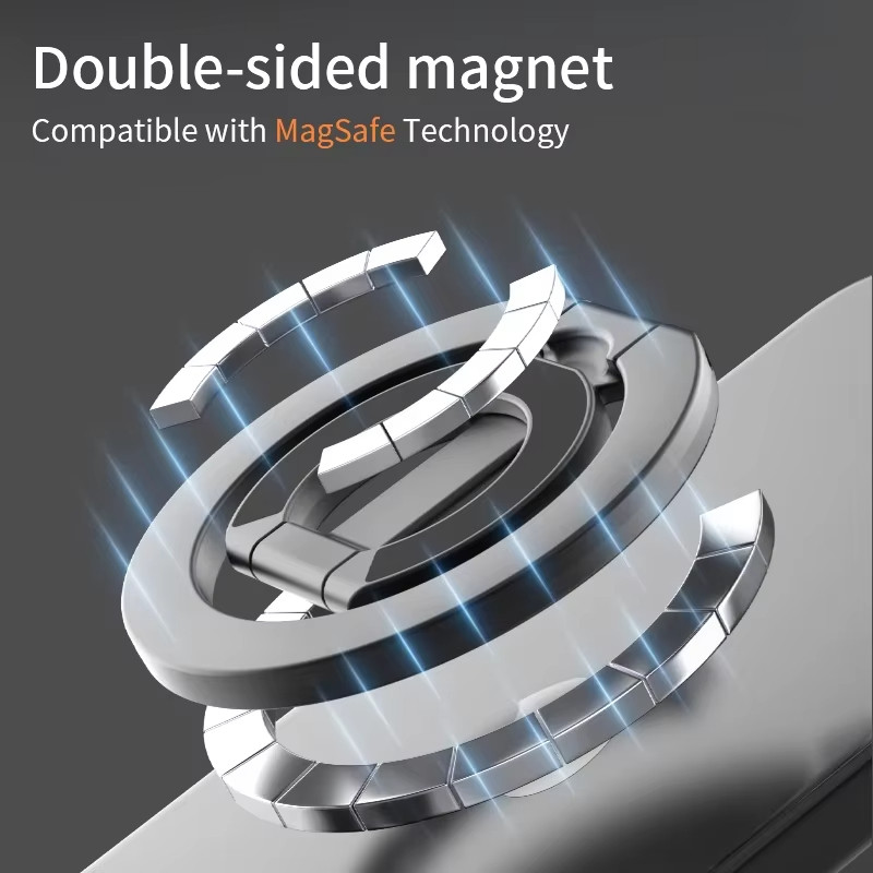 MagSafe Strong Magnetic Mobile Phone Finger Ring Holder Double-sided ...