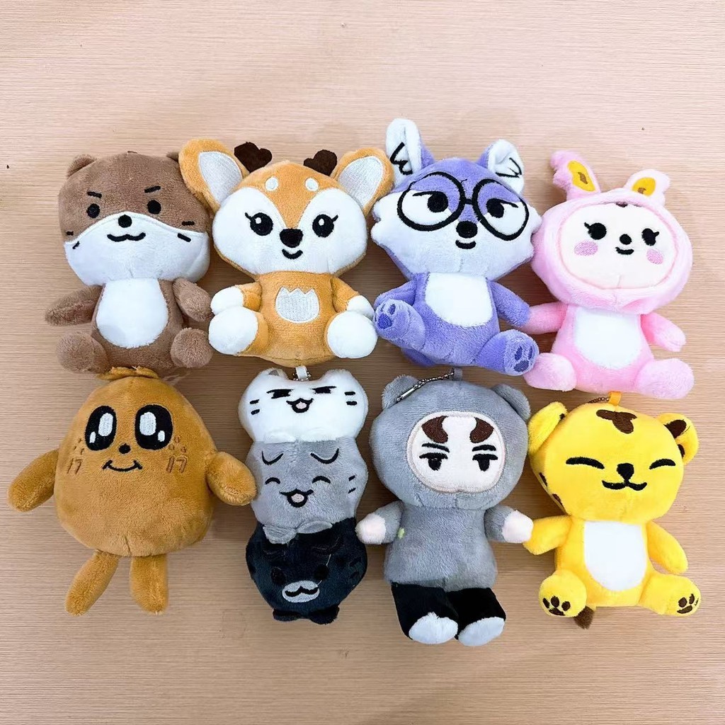 10cm Kpop Idol Seventeen Miniteen Plush Sitting Posture Doll Key Ring ...