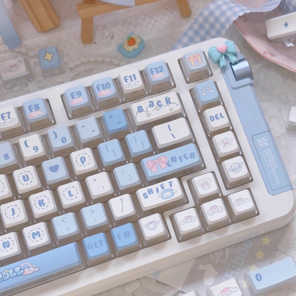 Cinnamoroll Keycap Cherry Profile PBT PC 108+ Keys Four-sided Light ...