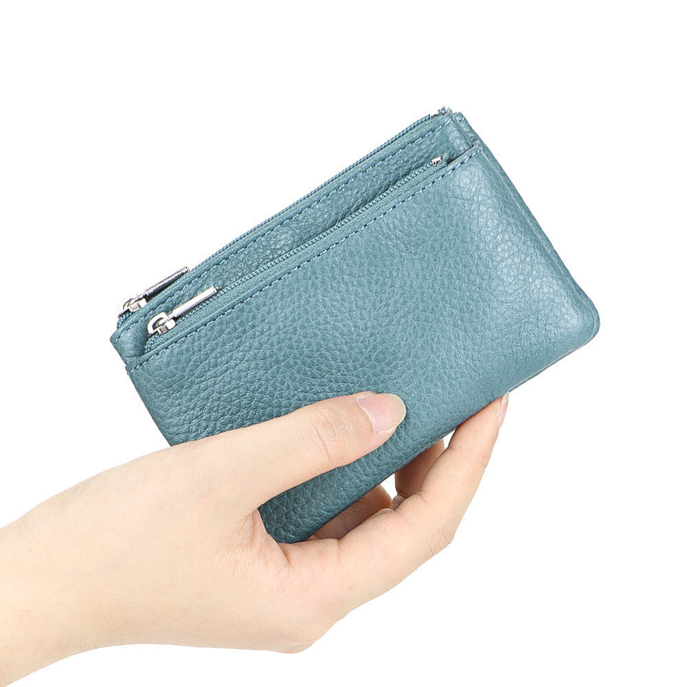 Royal Bagger Mini Leather Coin Purse with Keychain, Multi Storage Bag ...