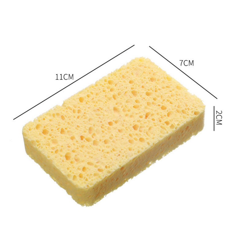5/10 Pcs Natural Wood Pulp Dishwashing Sponge Safe Natural Kitchen ...