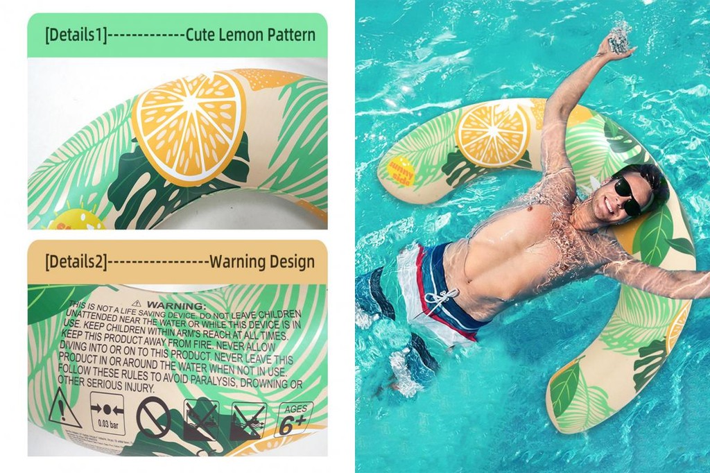 mw Butterfly Stroke Float Compact Pool Noodle Mini Design Inflatable ...