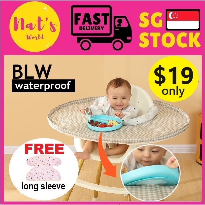 Baby Tray Bibs BLW Placemat Led Weaning ( RoTI) | Shopee Singapore