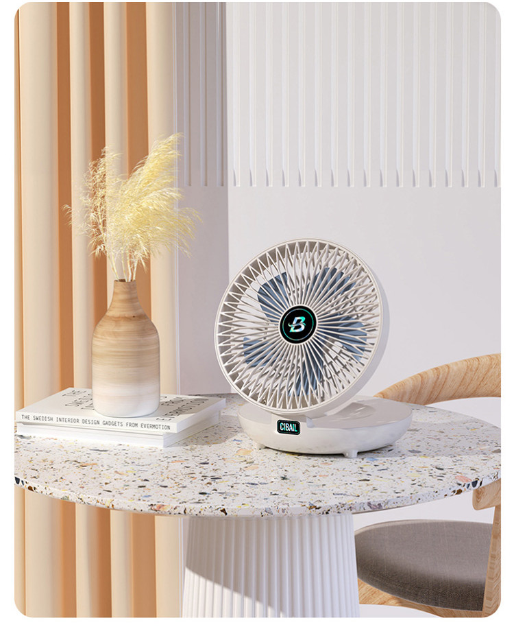 Portable Wall-mounted Electric Folding Fan，Dormitory Kitchen Punch-free ...