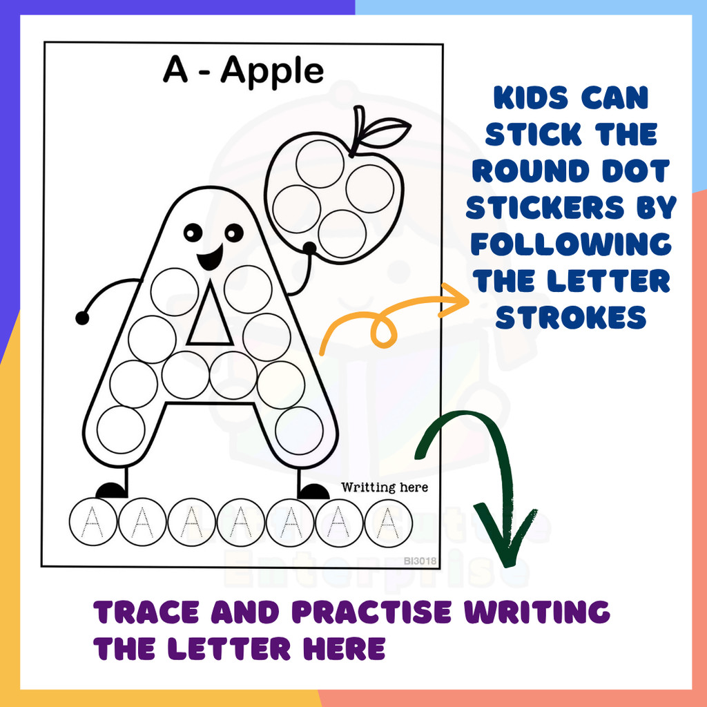 Alphabet Do a Dot Worksheet ABC Book Montessori Activity Book for Kids ...