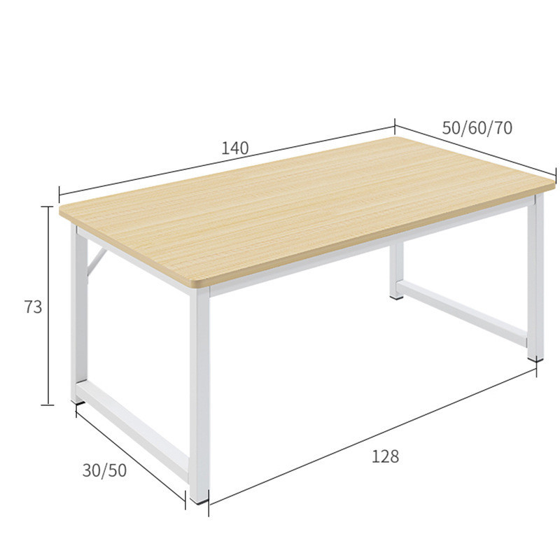 Space Saving Computer Desk 120x60 Rectangular Workstation Study Table ...