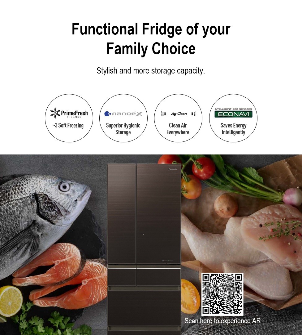 Panasonic Premium MIJ Made In Japan 6-Door Refrigerator NR-F503GT-TS ...