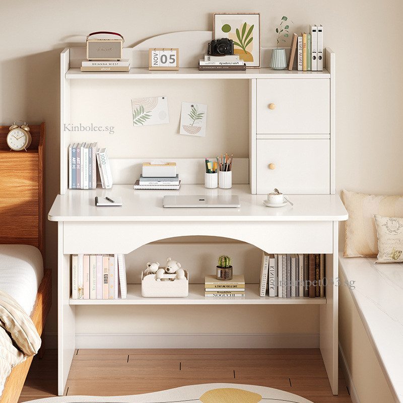 Home Desk Bookshelf Integrated Simple Desktop Student Study Desk ...