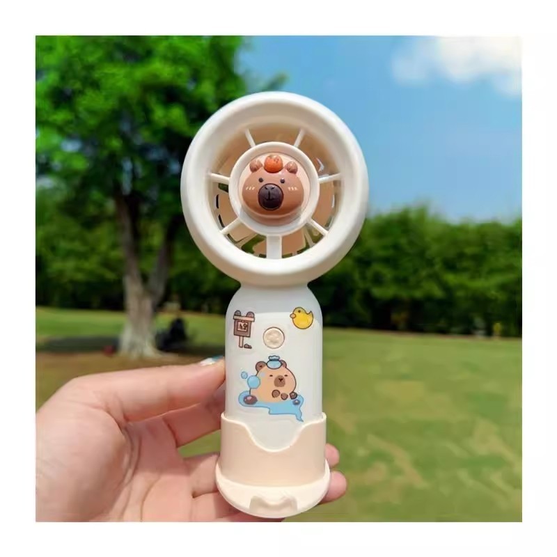Portable Handheld Mini Fan USB Rechargeable Fan Cartoon Cute Capybara ...