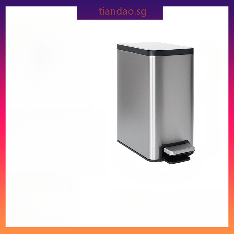 tiandao.sg Dustbin Pedal Dustbin With Lid Rubbish Bin Narrow Slit ...
