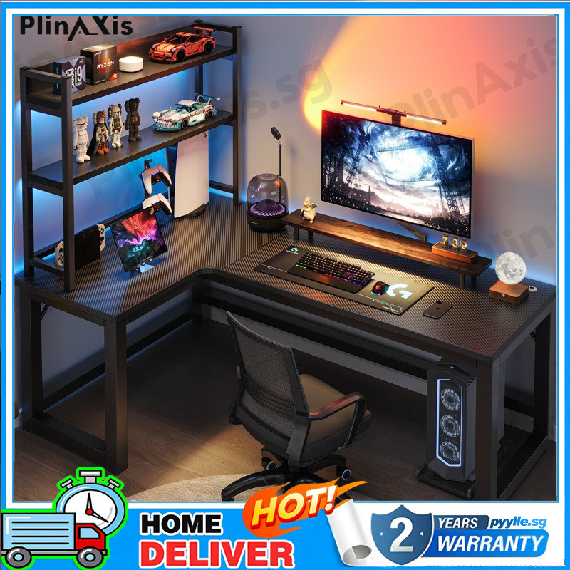 Corner L Shape Table Study Table Gaming Table Desktop Table Computer ...
