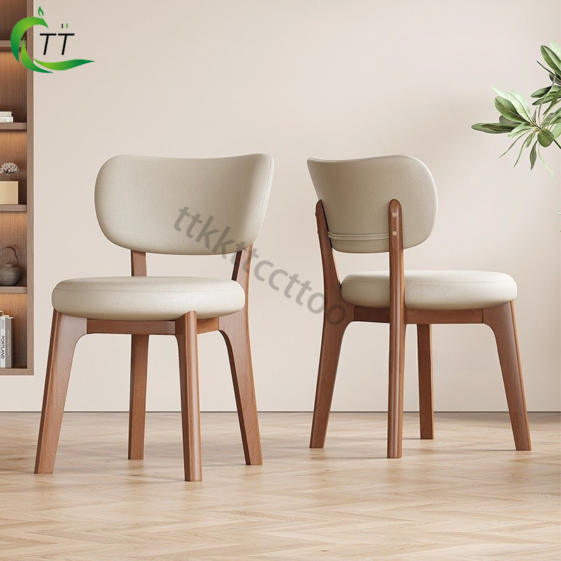 T.D Nordic Solid Wood Dining Chair Modern Simple Fashion Creative Home ...