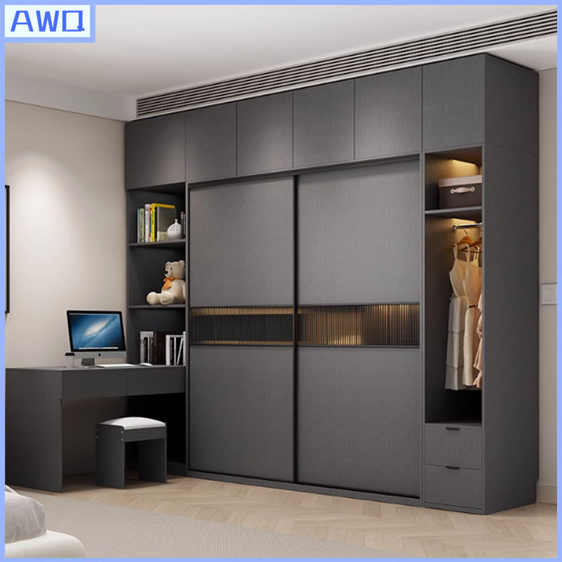 Wardrobe And Desk Integrated Small Apartment Simple Corner Computer ...