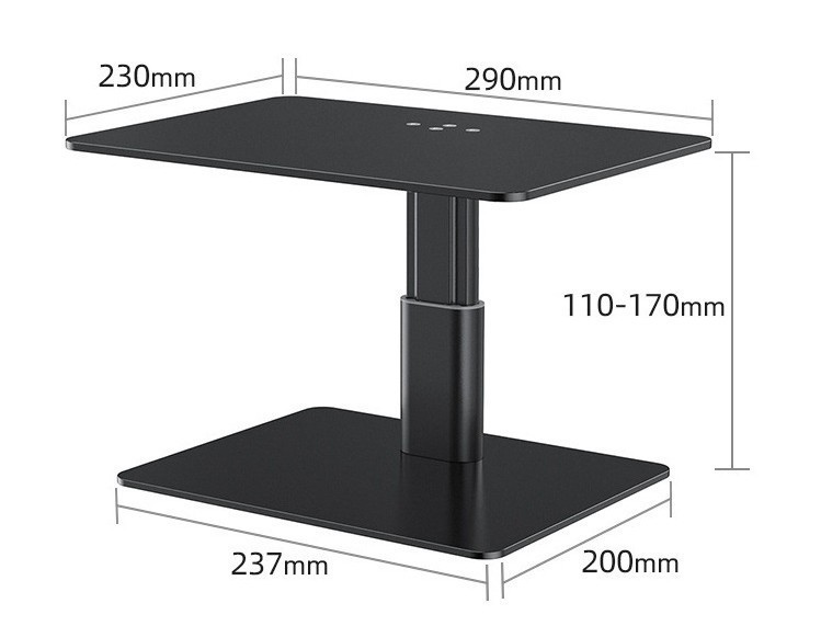 Smart Ergo Height Adjustable Monitor Stand | Aluminium Alloy Desktop ...