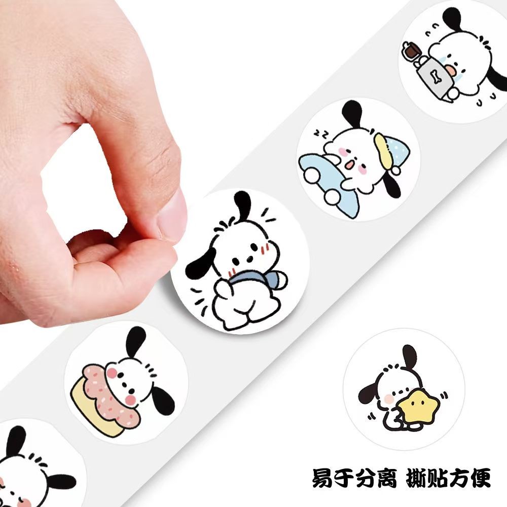 Pochacco Roll Stickers (500Pcs) - Journal Decor - Sanrio Cute & Murah ...