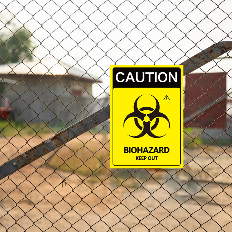 Bio-Chemical Danger Do Not Approach Sign X-Ray Radiation Danger Beware ...