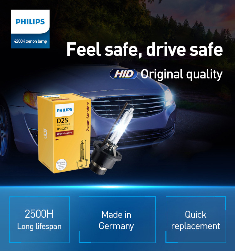 Philips HID Xenon Headlights 4200K OEM Replacement | Shopee Singapore