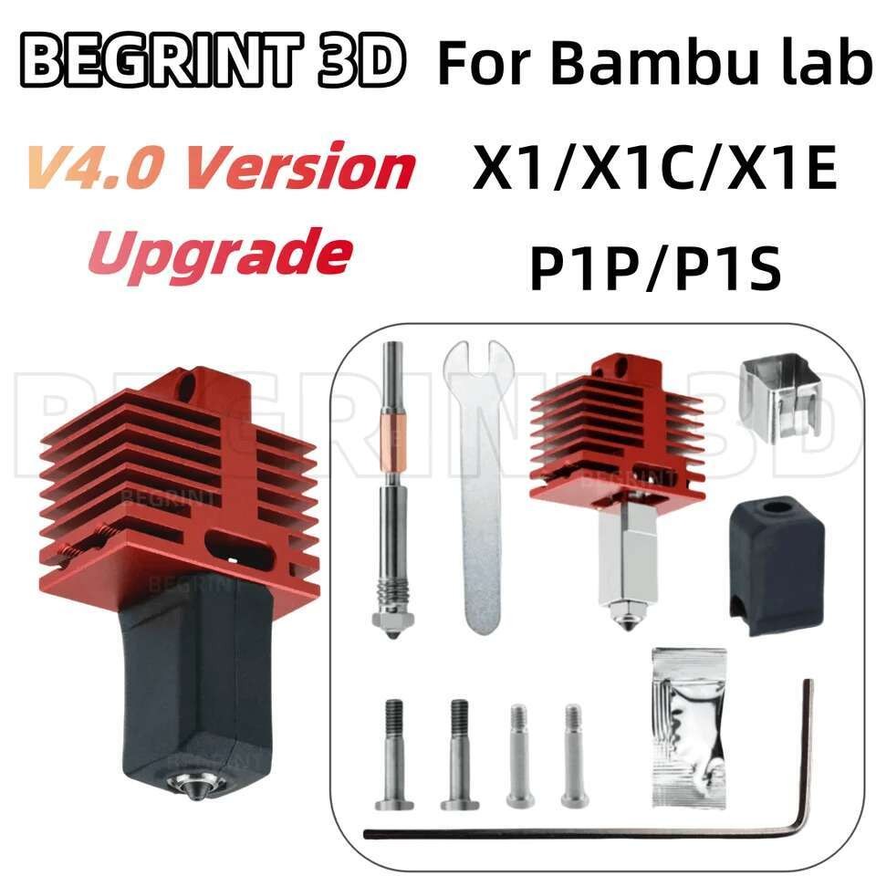 New Upgrade Hotend For Bambu Lab P1P X1C P1S X1 X1E TZ4.0 Upgrade Hot ...