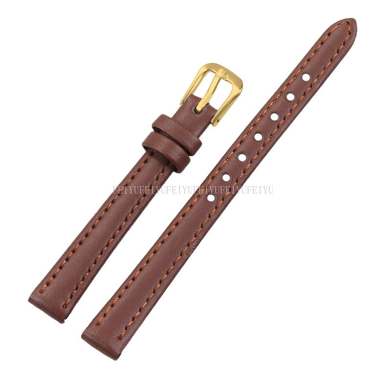 8-24mm Ultra-thin PU Leather Watch Band Soft Watch Strap 10mm 12mm 14mm ...
