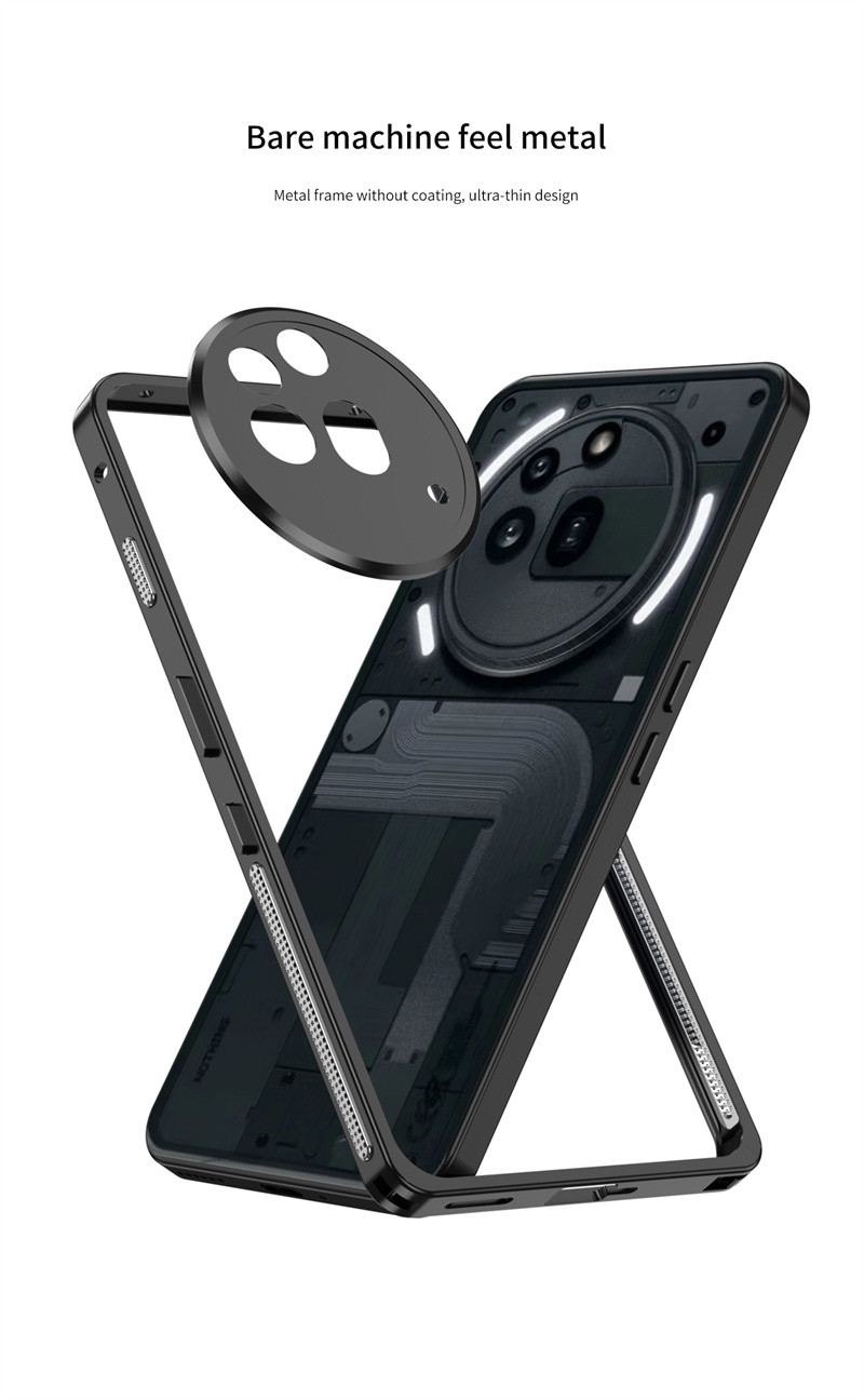 For Nothing Phone3A Aluminium Alloy Metal Frame Phone Case For Nothing ...