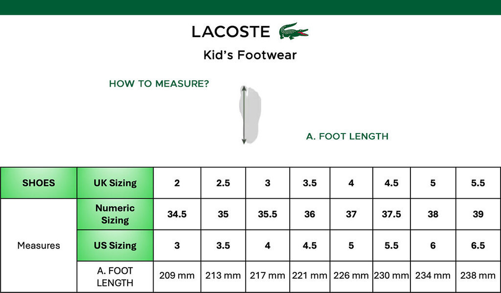 Lacoste Kids Gripshot 124 Junior Vulcanized Sneakers / Shoes ...