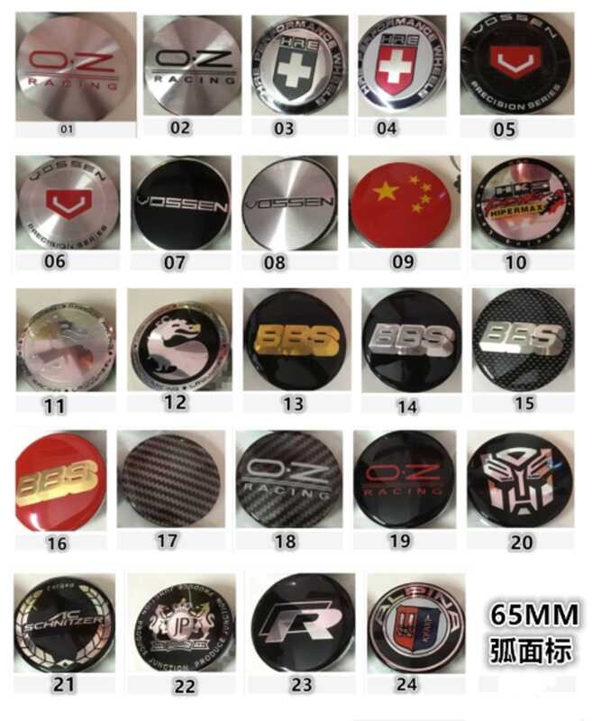 Universal Modified Hub Cover Labeling Vossen HRE Street Wear OZ Wheel ...