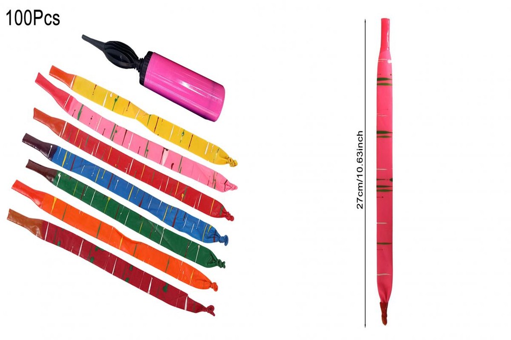 EDI Latex Rocket Balloons Rocket Balloon Set 100 Pcs Colorful Rocket ...