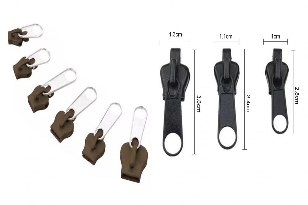 Popubear Zipper Replacement Set Universal Zipper Head Replacement Kit ...