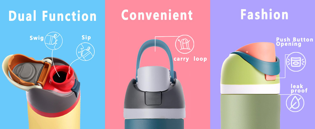 Replacement Cap for Owala Freesip,One Button Water Bottle Top Lid ...