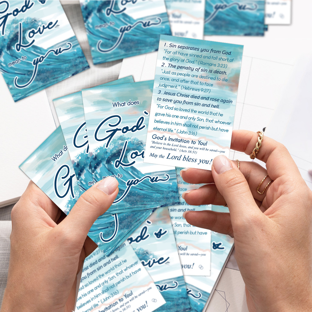 100Pcs Plan of Salvation Cards Gospel Tracts Pocket Holy Postcards ...