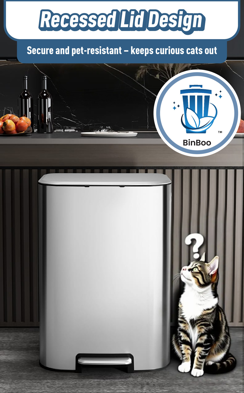 [SG STOCK] Stainless Steel Pedal Dustbin | Soft Close Lid Trash Bin ...