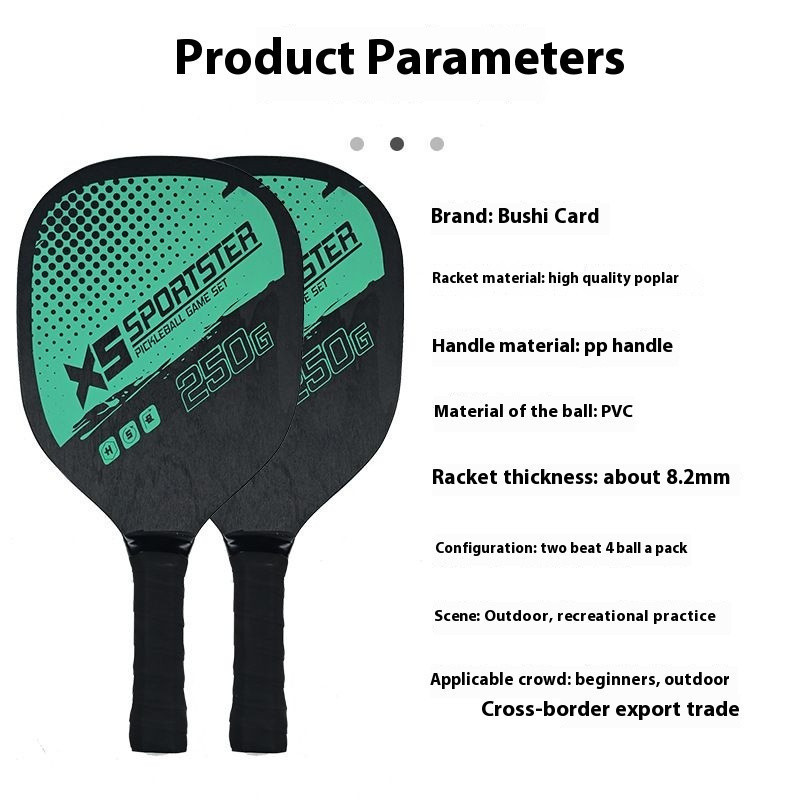 Pickleball Rackets Set Pickleball Paddle Set of 2 Rackets and 4 ...