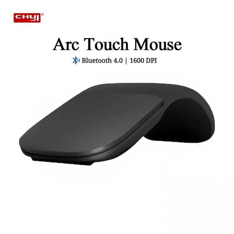 Bluetooth Foldable Wireless Ergonomic Arc Touch Computer Mouse Silent ...