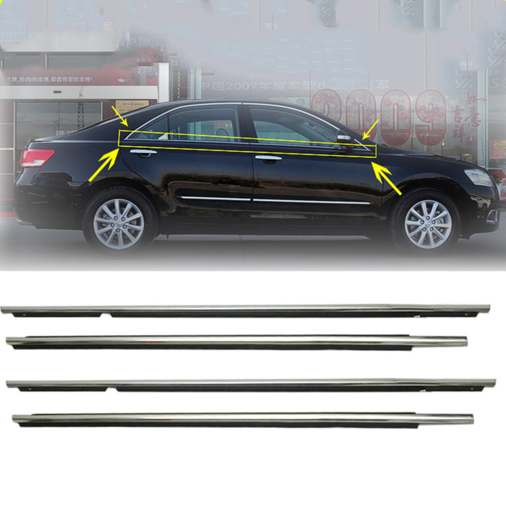 LT Car Window Mouldings Weather strip For Toyota Camry 2006 2007 2008 ...