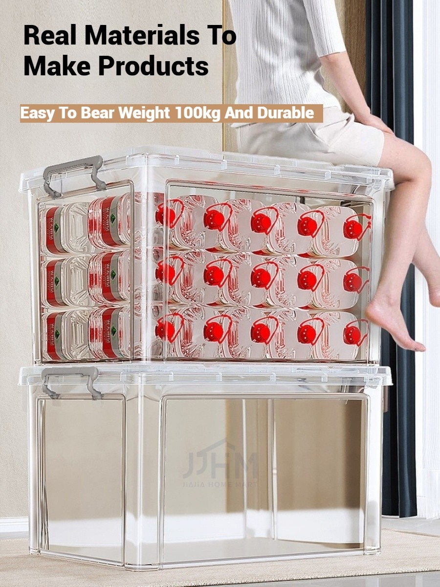 NDD Transparent Storage Box Extra Large Thick Plastic Storage Box ...