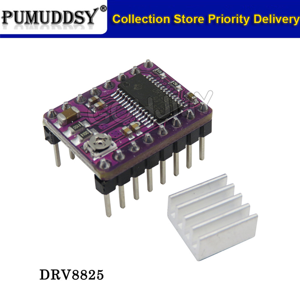 3D Printer Parts Step Stick DRV8825 Stepper Motor Driver With Heat sink ...