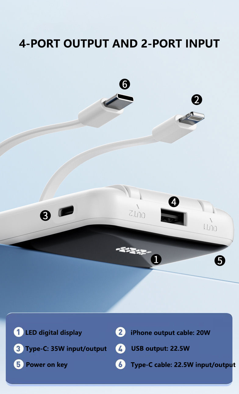 Leiter 3 CCC Power Bank Fast Charging 100W Portable Charger Powerbank ...
