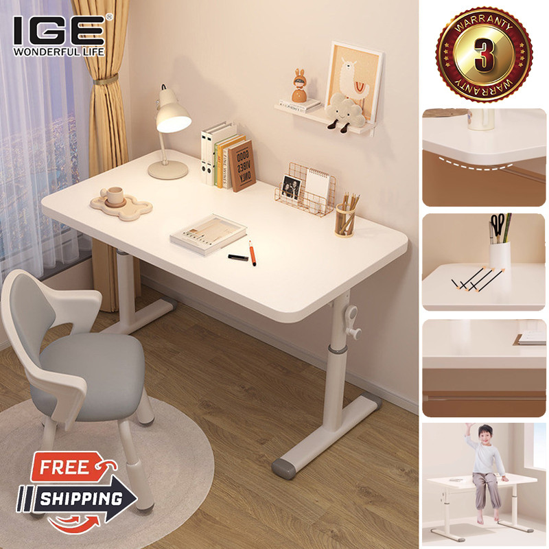 IGE Height Adjustable Study Table Ergonomic Standing Height Adjustable ...