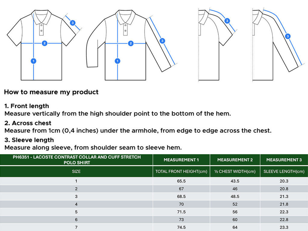 Lacoste Men's Contrast Collar And Cuff Stretch Polo Shirt - Lifestyle ...