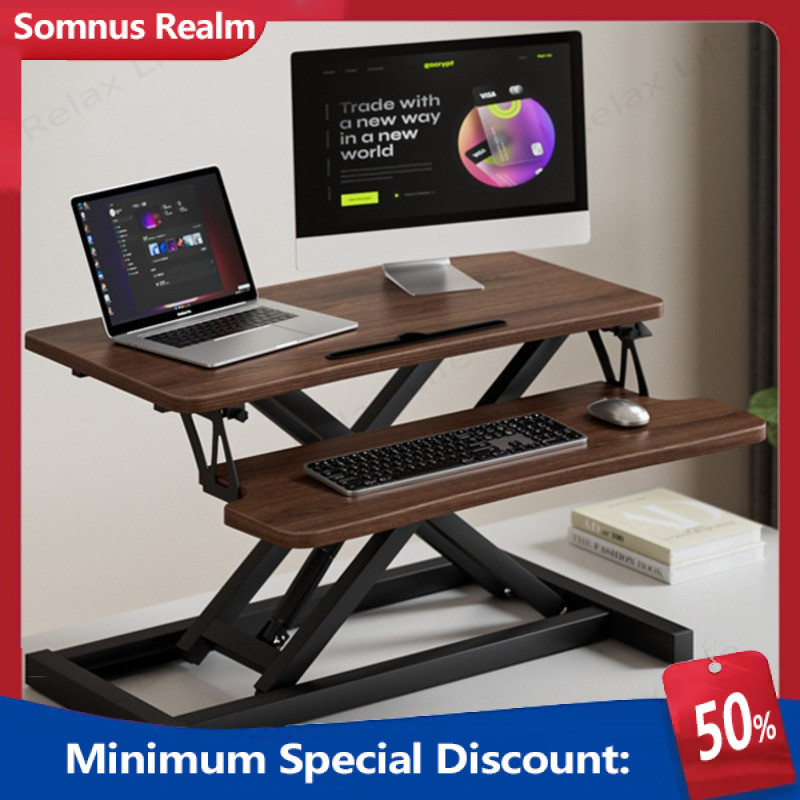 Ergonomic Standing Sit Stand Work Table Height Adjustable Table Height ...