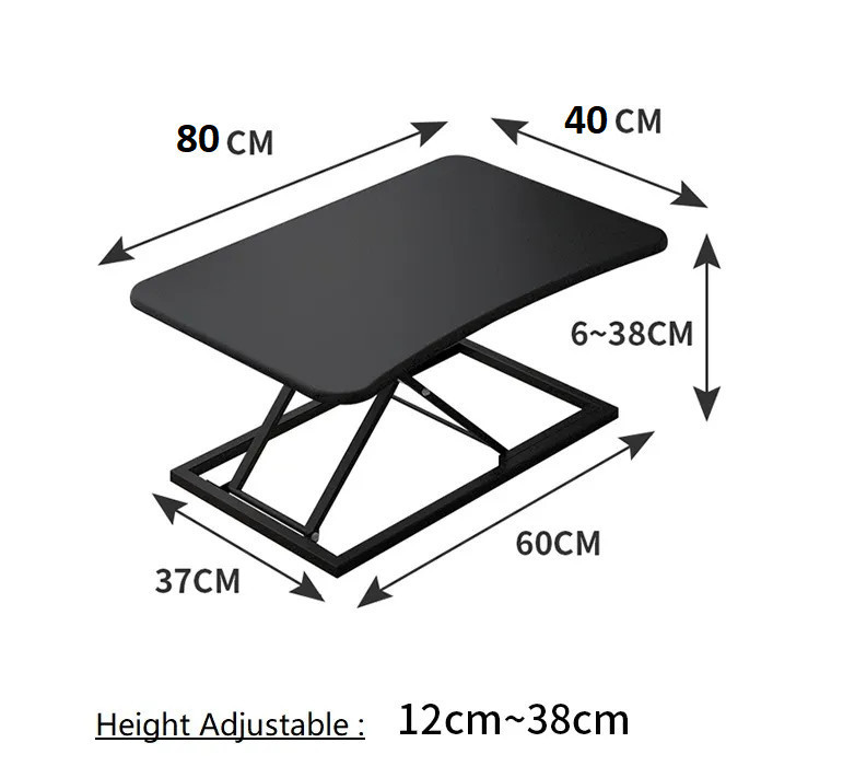 Smart Ergo Upgraded Desk Converter with hydraulic lift | Ergonomic ...