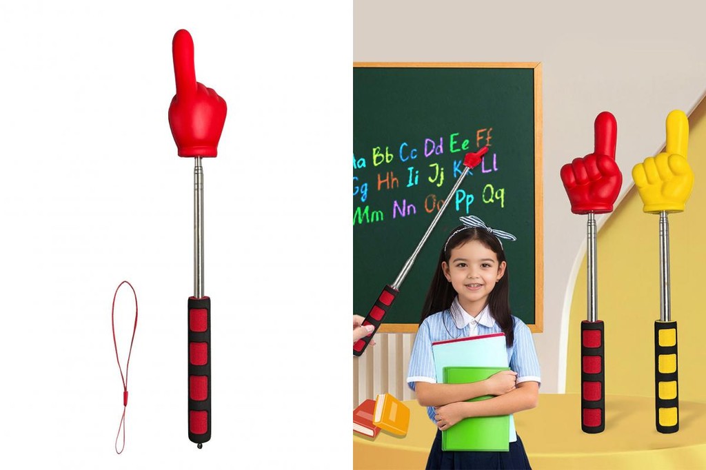 HUA_ Retractable Hand Pointer Handheld Presentation Stick Extendable ...