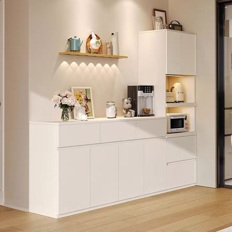 Dining Cabinet Wine Cabinet Integrated With Wall Modern And Simple Tea ...