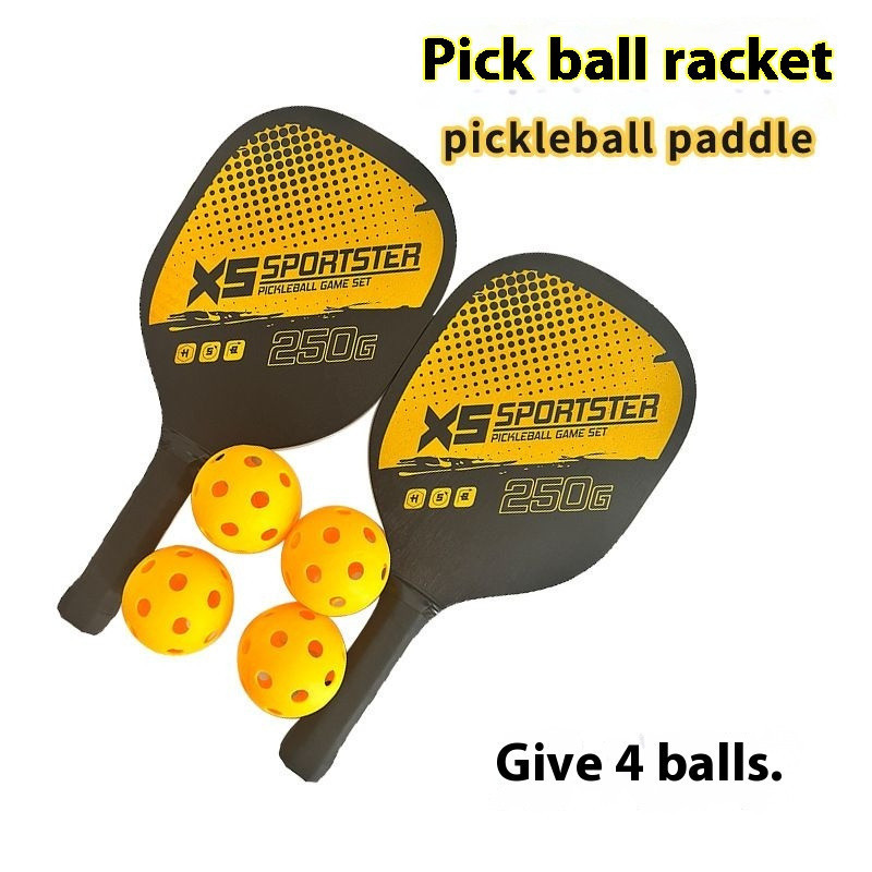 Pickleball Rackets Set Pickleball Paddle Set of 2 Rackets and 4 ...