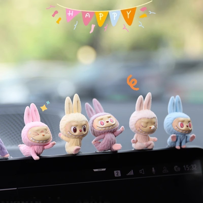 Labubu Car Display Ornament Dashboard Car Interior Accessories Cartoon ...