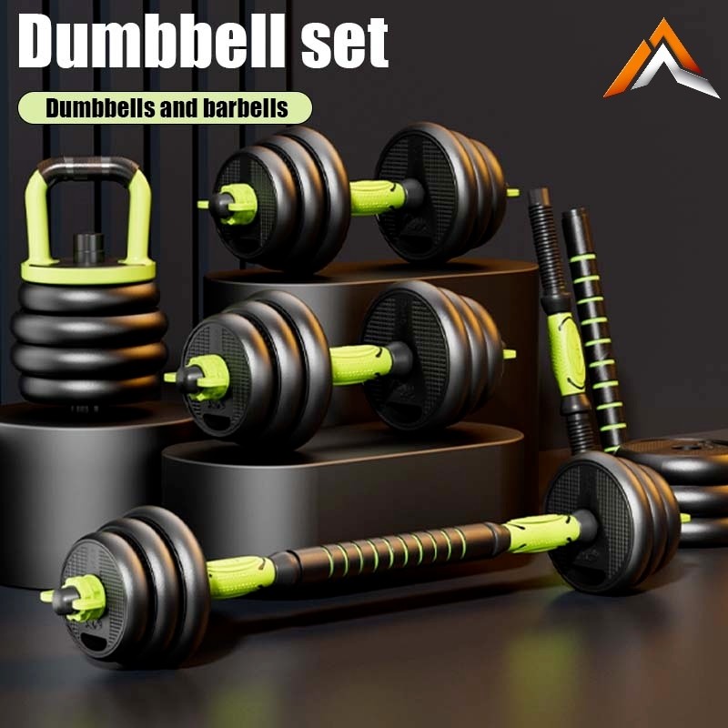 【SG Stock】 Dumbbell Set Adjustable Weight Home Gym Barbell Kettlebell ...