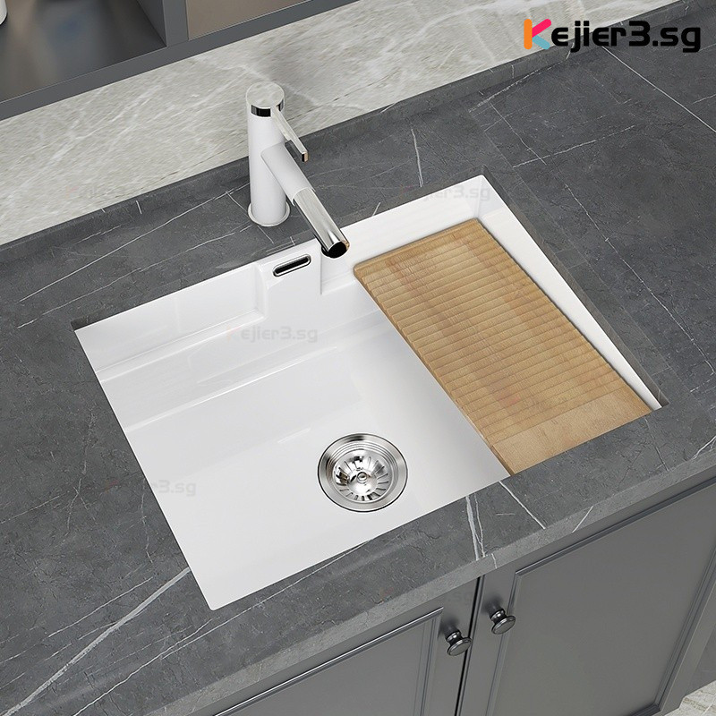 Integrated Wash Basin Embedded Toilet Basin Large Capacity Bathroom ...