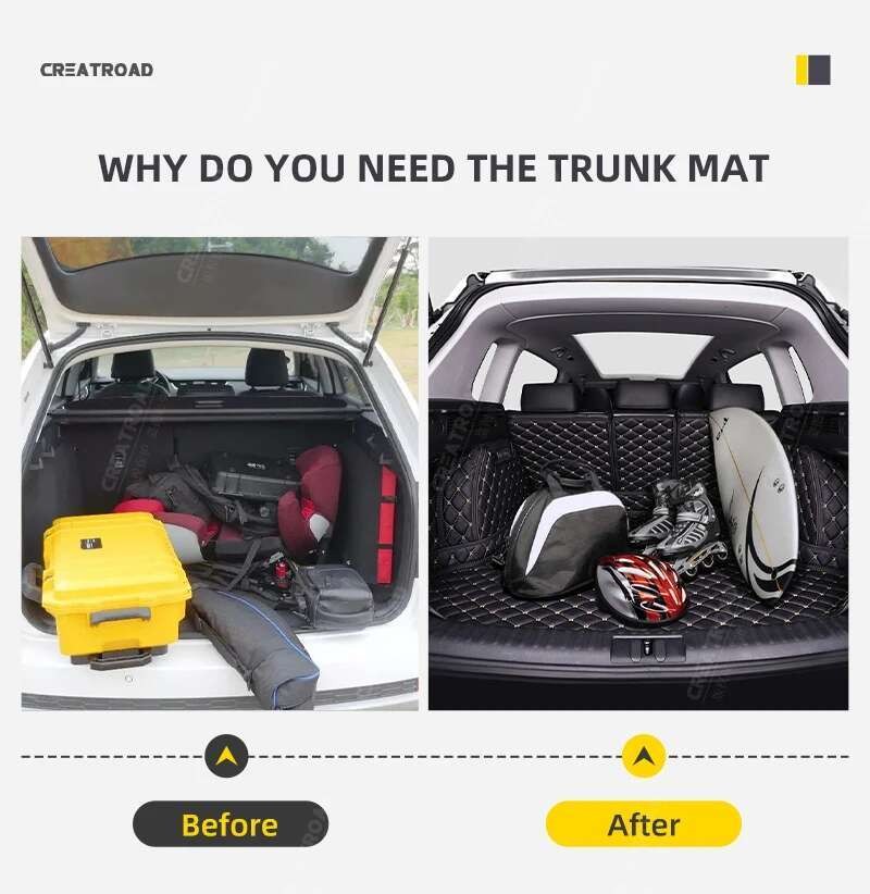 Auto Full Coverage Trunk Mat For MG HS 2018-2020 19 Leather Car Boot ...
