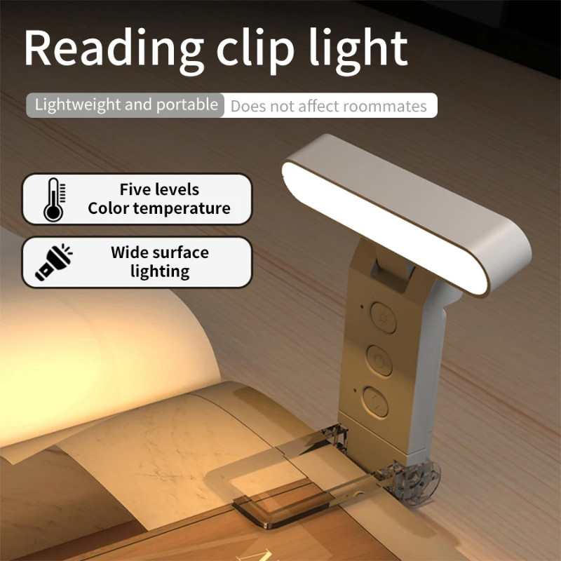 Mini Portable Reading Light Study Work Desktop Lighting Small Emergency ...